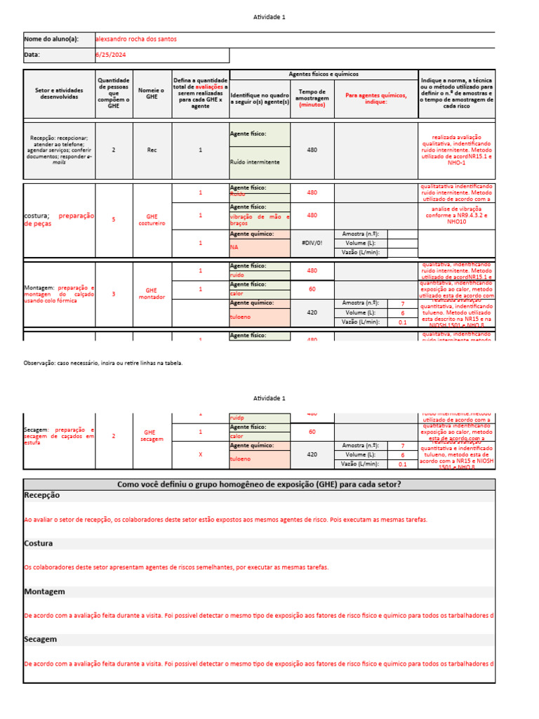 Atividade 01 Uc4 | PDF | Amostragem (Estatística) | Química