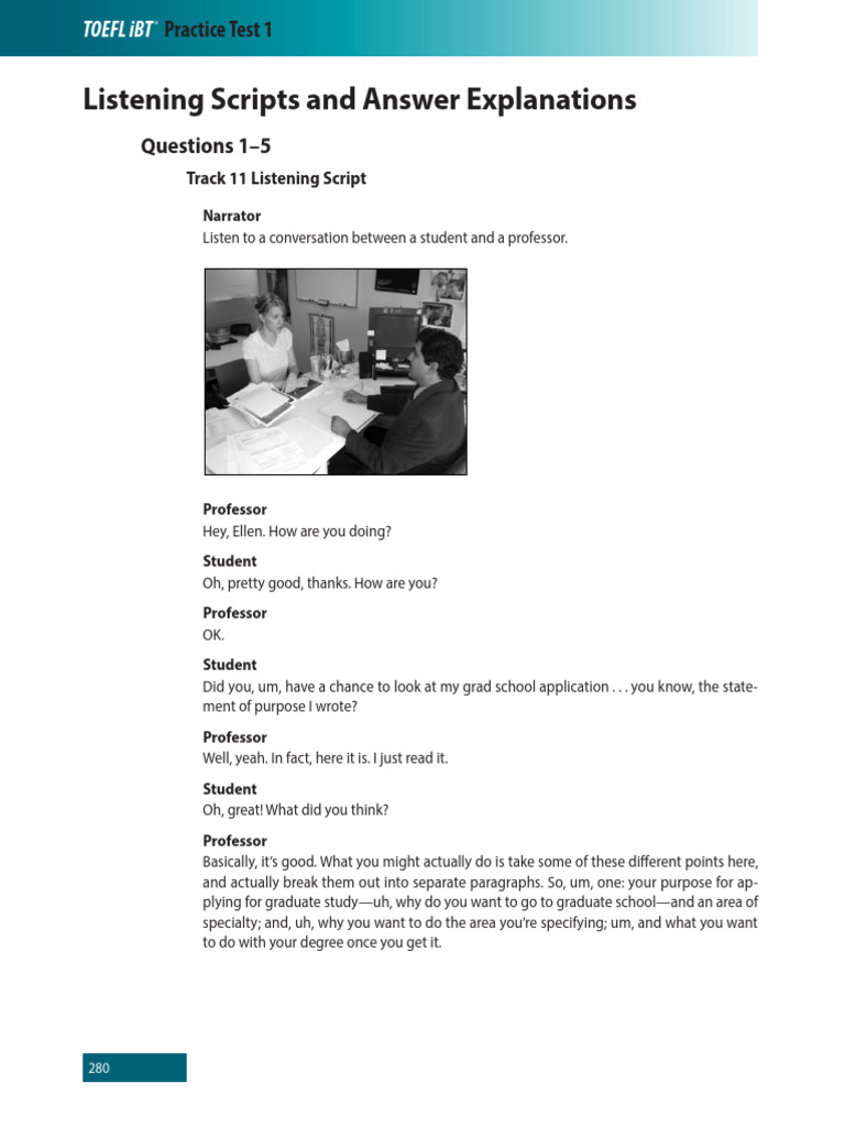 Listening Script Q1 | PDF