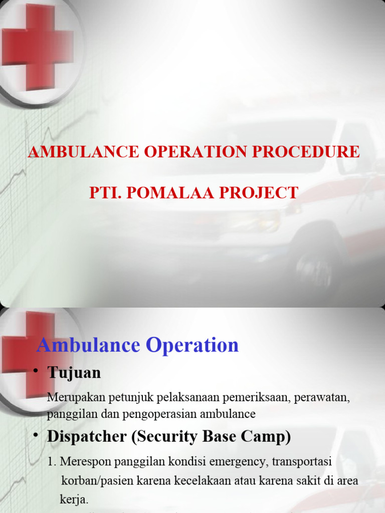 Ambulance Operation | PDF