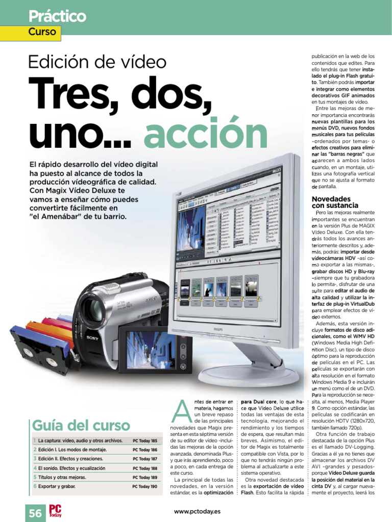 Curso de Edicion de Video | PDF | Formatos de medios | Tecnología de ...