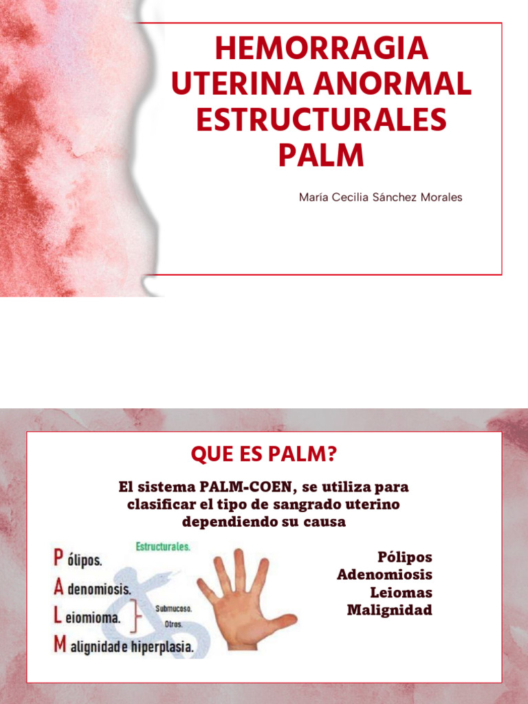 Palm | PDF | Especialidades Medicas | Enfermedades y trastornos