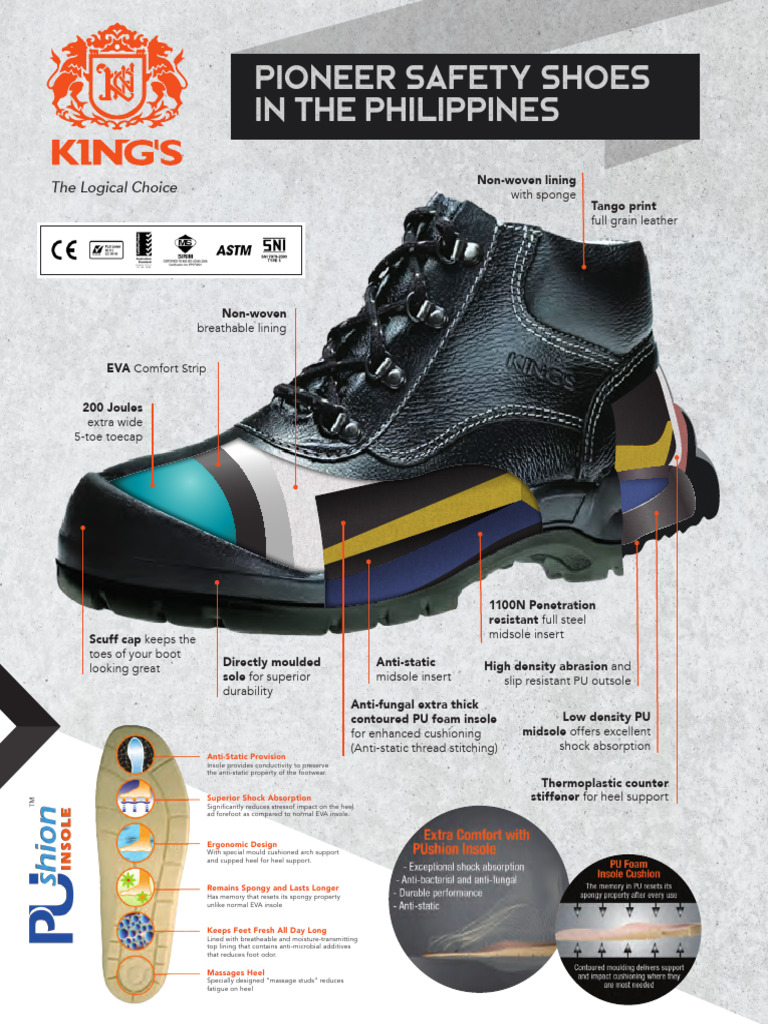 Pioneer Safety Shoes in The Philippines | PDF | Shoe | Glasses