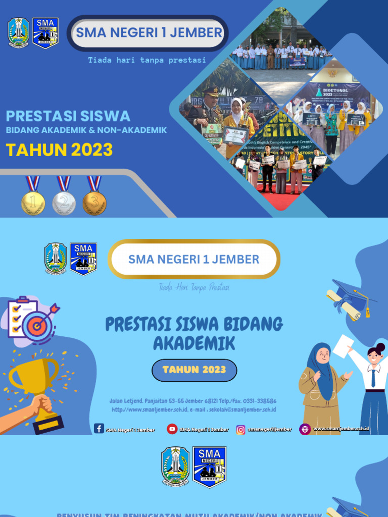 Prestasi Akademik Sma Negeri 1 Jember Tahun 2023 | PDF