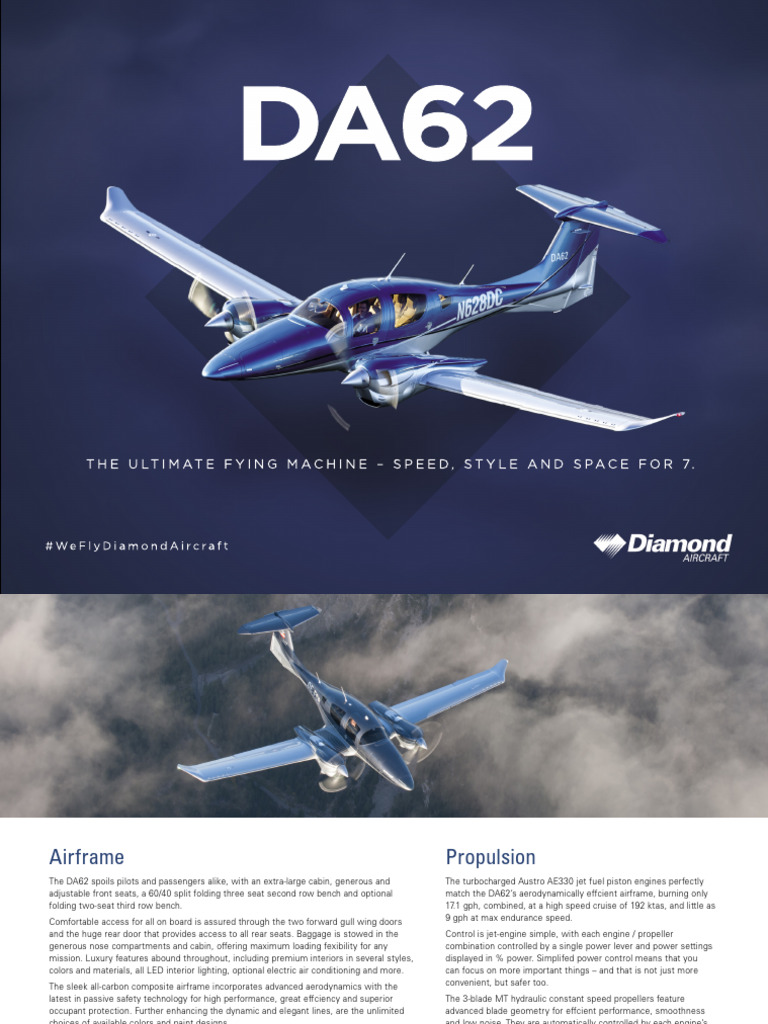 Brochure DA62 2022 DIGITAL | PDF | Aerospace | Aviation