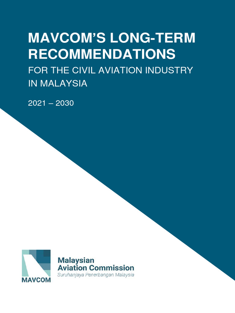 MAVCOM Economic Master Plan 2021-2030 | PDF | Airlines | Airport