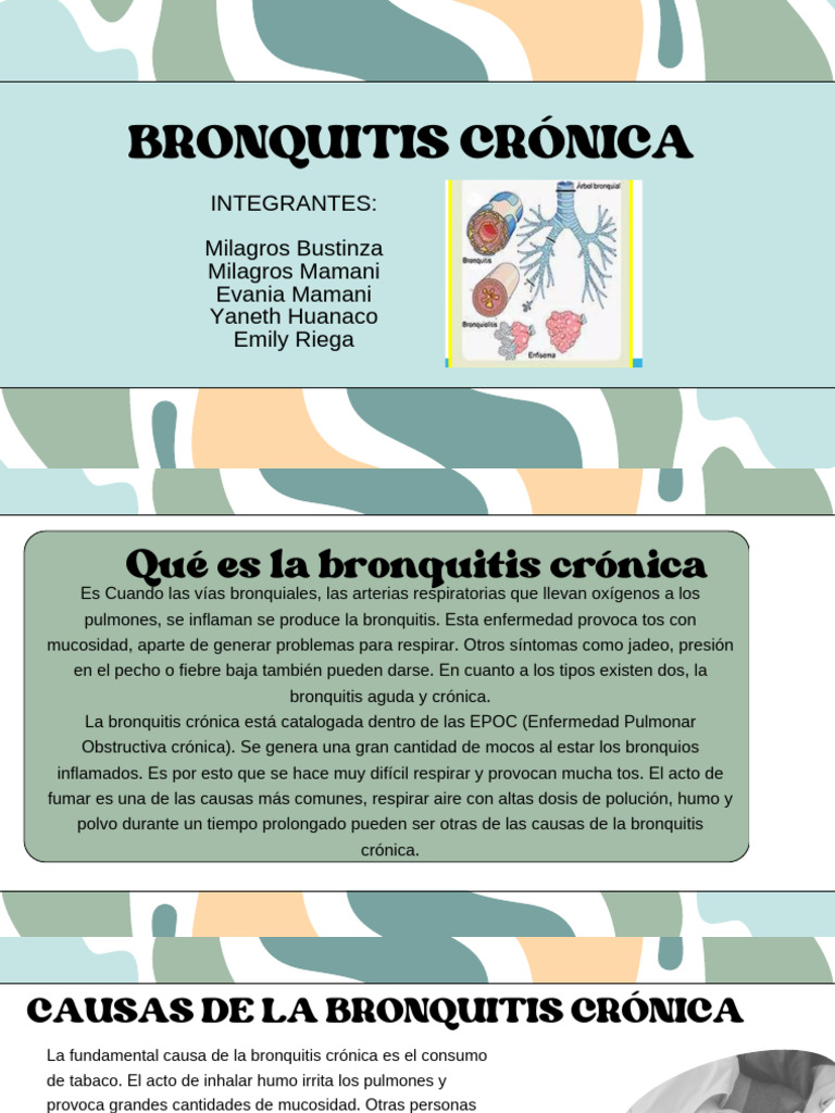 Bronquitis Crónica | PDF | Bronquitis | Medicina CLINICA