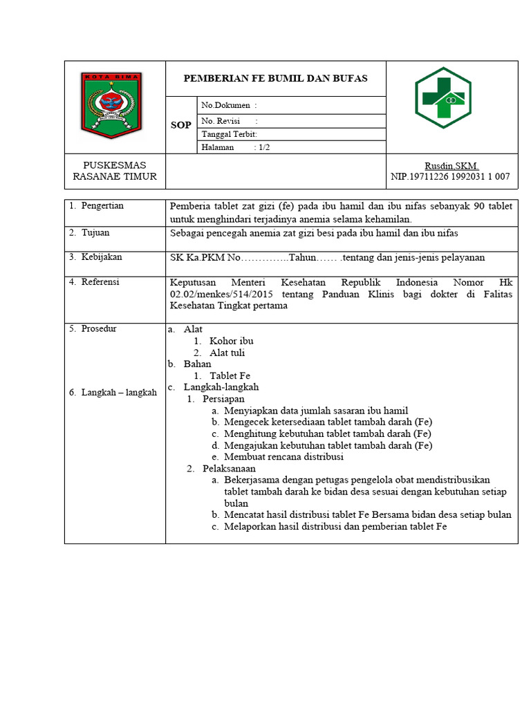 PEMBERIAN FE BUMIL DAN BUFAS Part 2 | PDF | Teknologi & Rekayasa