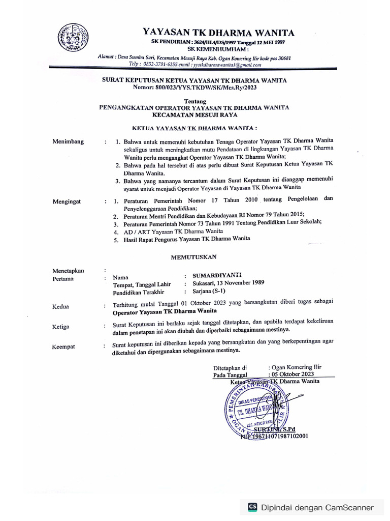 SK Dharma Wanita... | PDF