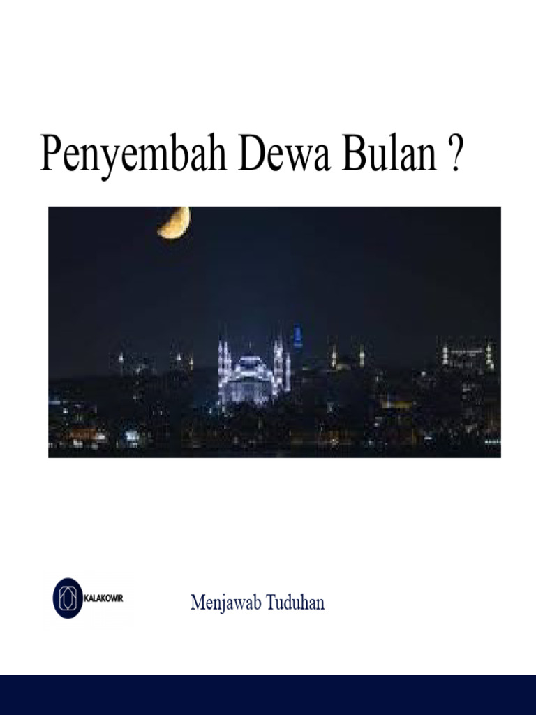 Menjawab Tuduhan Allah Dewa Bulan | PDF