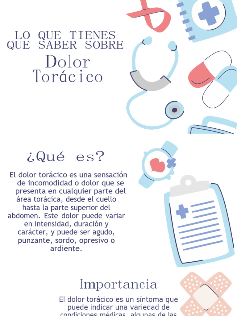 Guía Esencial sobre Dolor Torácico | PDF | Infarto de miocardio ...