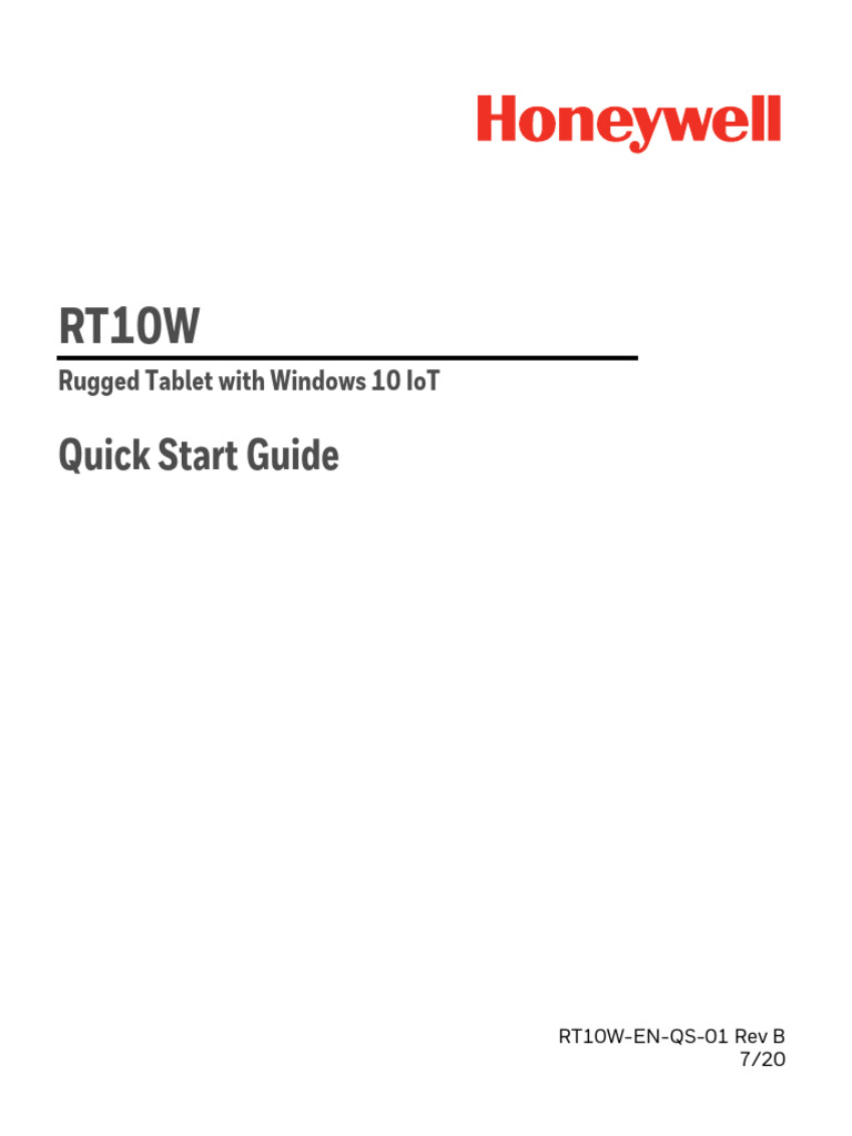 RT10 Windows Quick Start Guide | PDF | Tablet Computer | Computing