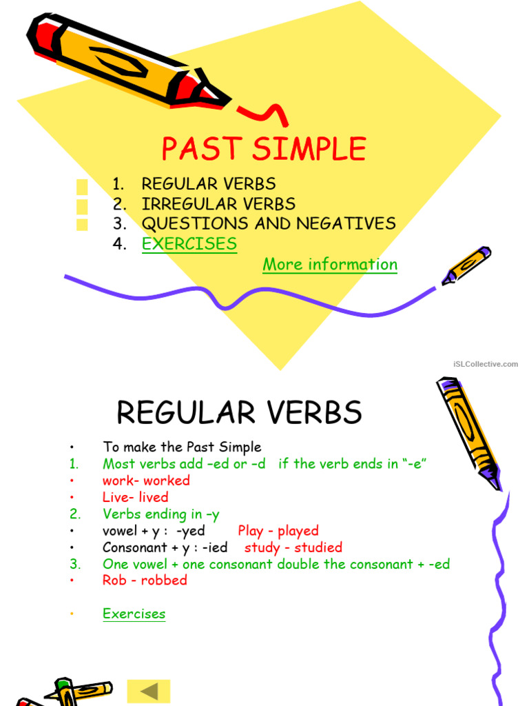 Grammar - Past Simple Forms | PDF