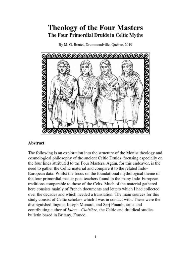 Four Masters of Celtic Theology | PDF | Druid | Celts