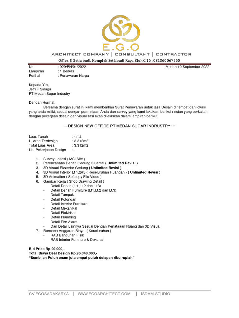 Penawaran Kantor PT Msi | PDF | Komputer