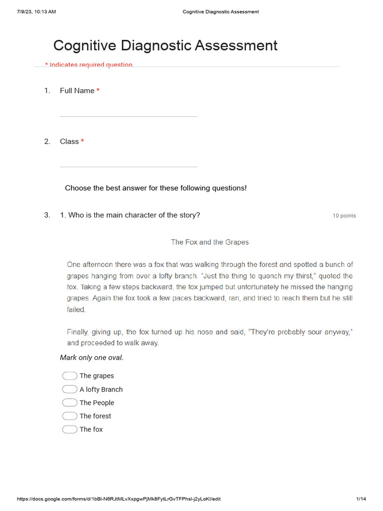 Cognitive Diagnostic Assessment | PDF | Science & Mathematics