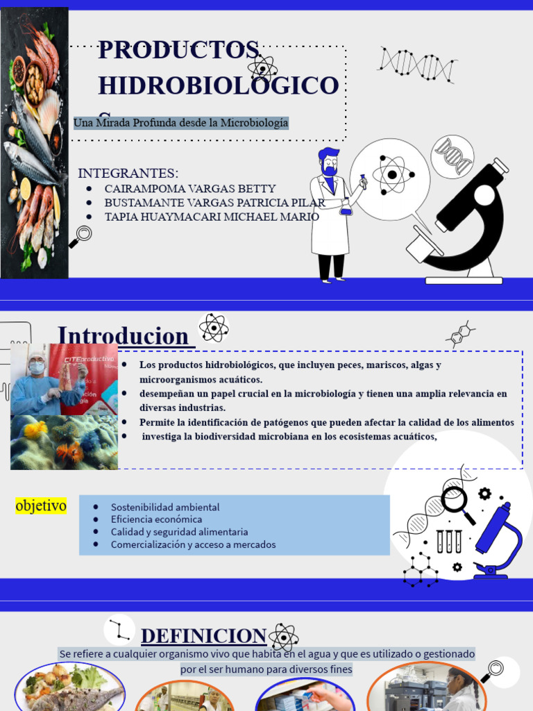 Exposicion de Micro-Productos Hidrobiologicos | PDF | Microorganismo ...