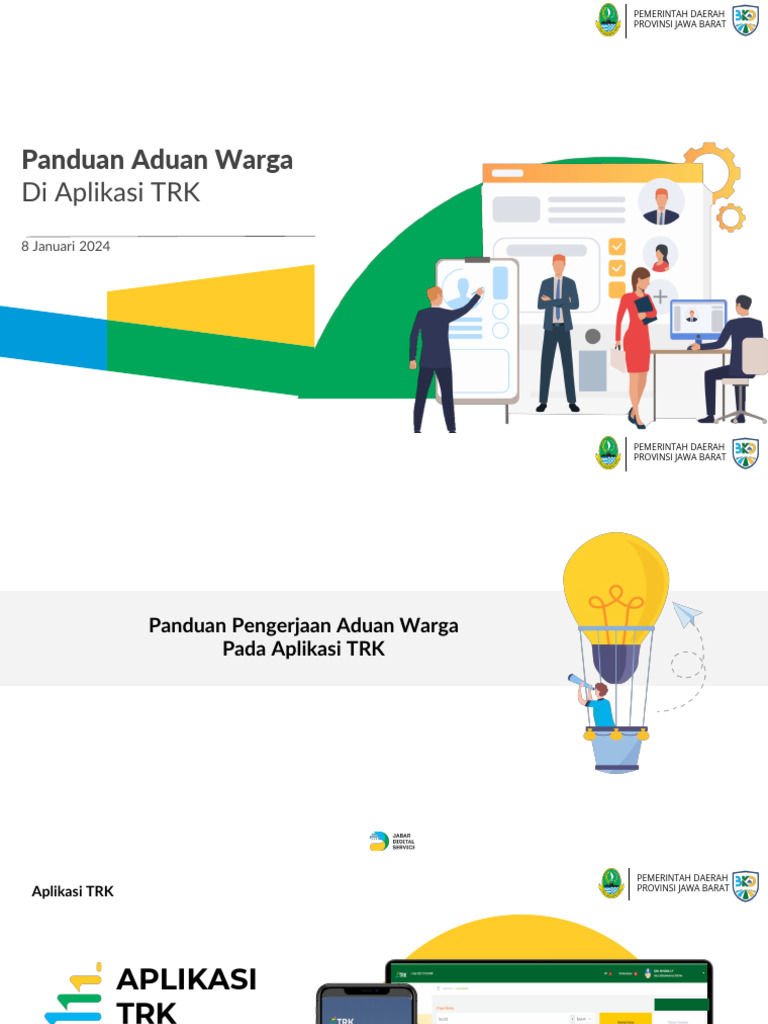 Panduan Aduan Warga di Sapawarga | PDF