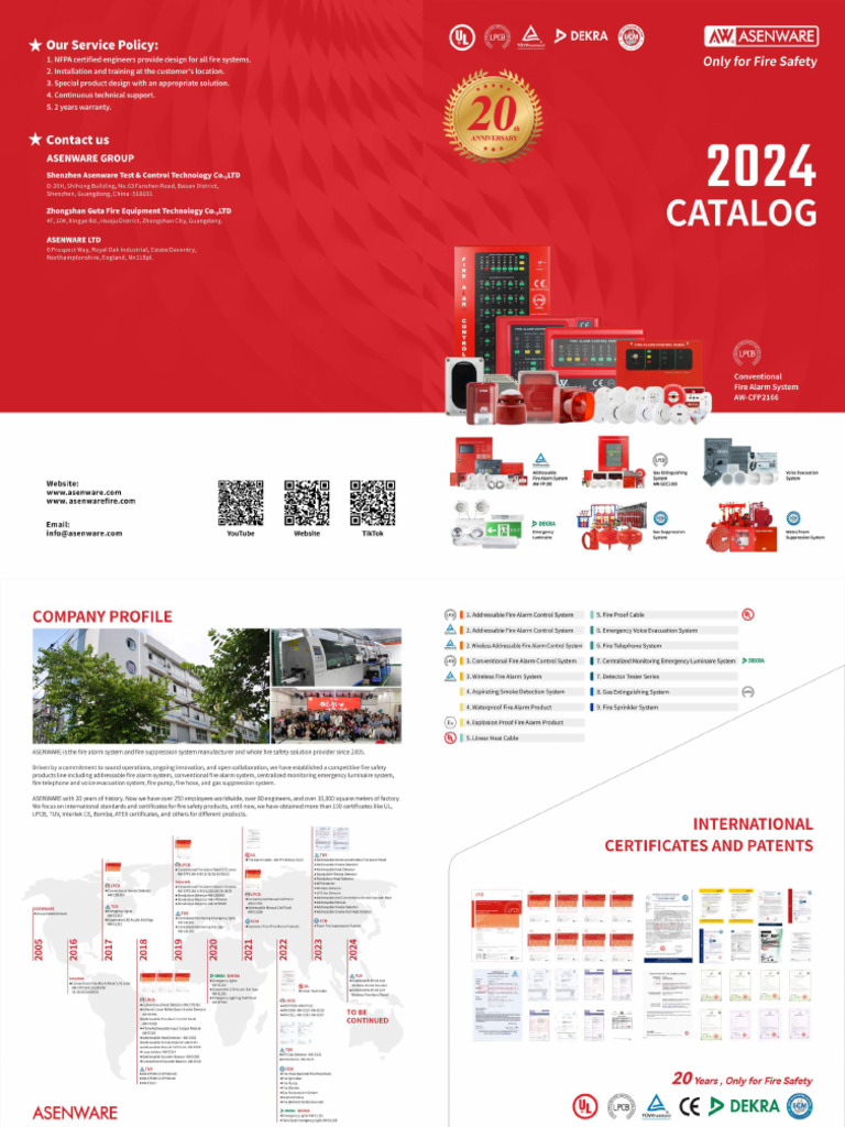 2024-04 Asenware Fire Alarm System & Fire Suppression and Fire Fighting ...