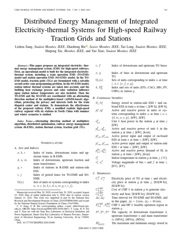 Distributed Energy Management of Integrated Electricity-Thermal Systems ...