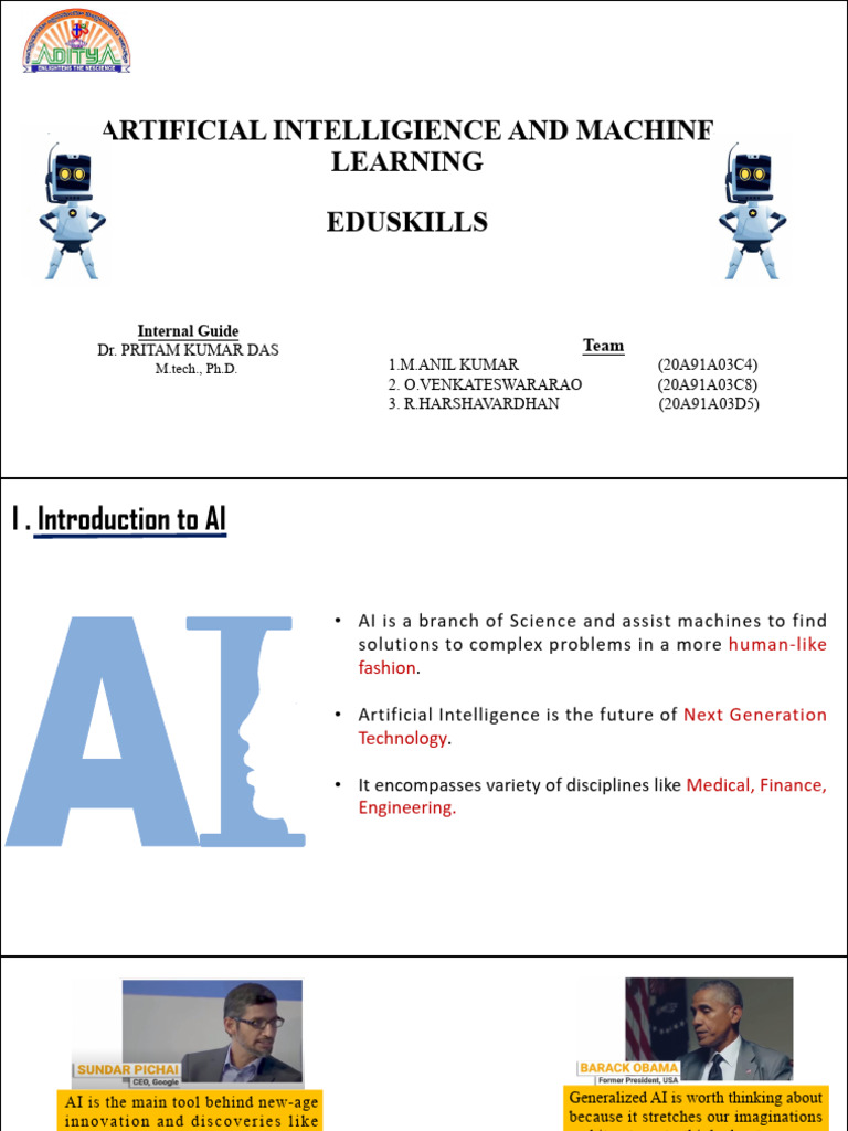 AIML PPT | Download Free PDF | Artificial Intelligence | Intelligence (AI) & Semantics