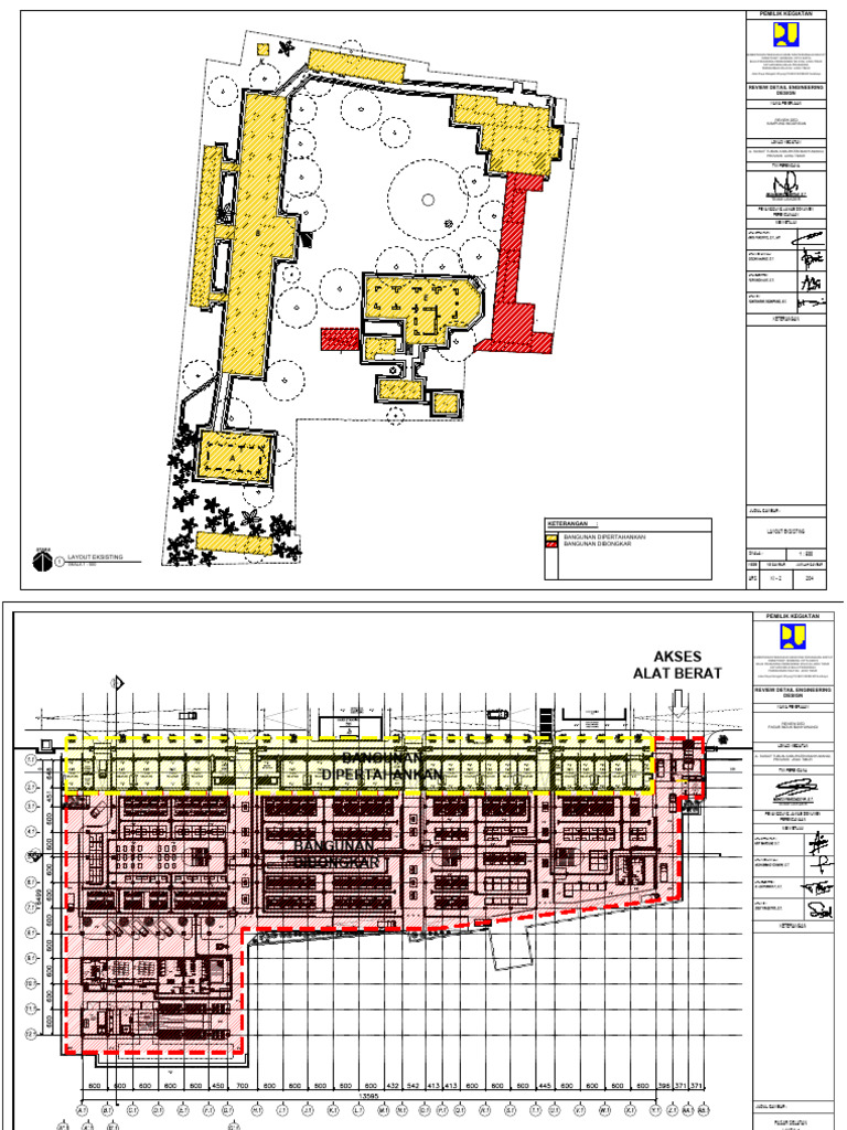 DED Layout Pembongkaran Pasar Dan Asrama Inggrisan | PDF