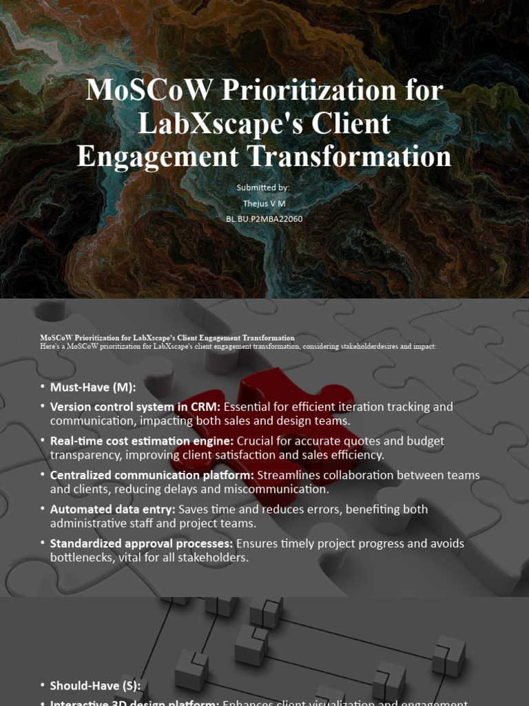 MoSCoW Prioritization | PDF | Customer Relationship Management | Computing