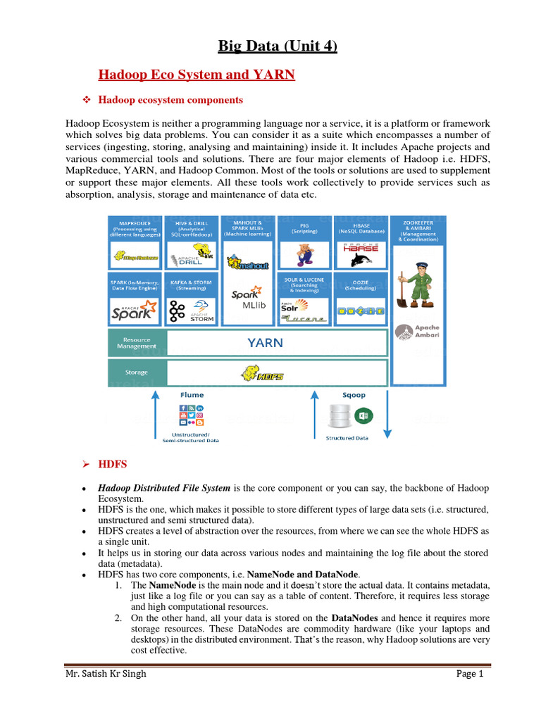 Notes - 4 Unit-Big Data | PDF | No Sql | Apache Spark Notes - 4 Unit-Big Data | PDF | No Sql | Apache Spark