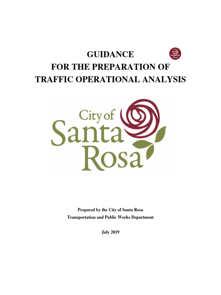 Sta. Rosa LagunaTraffic Operation Analysis Guidelines | Download Free PDF | Traffic ...