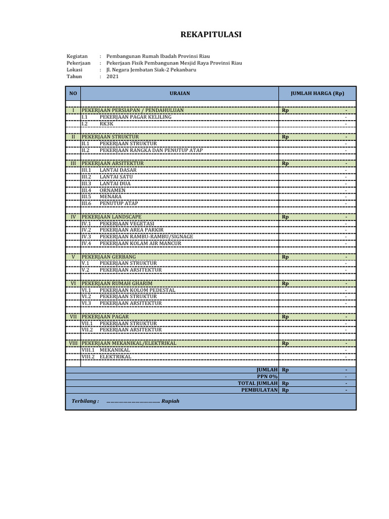 BOQ MR Prov upload | PDF