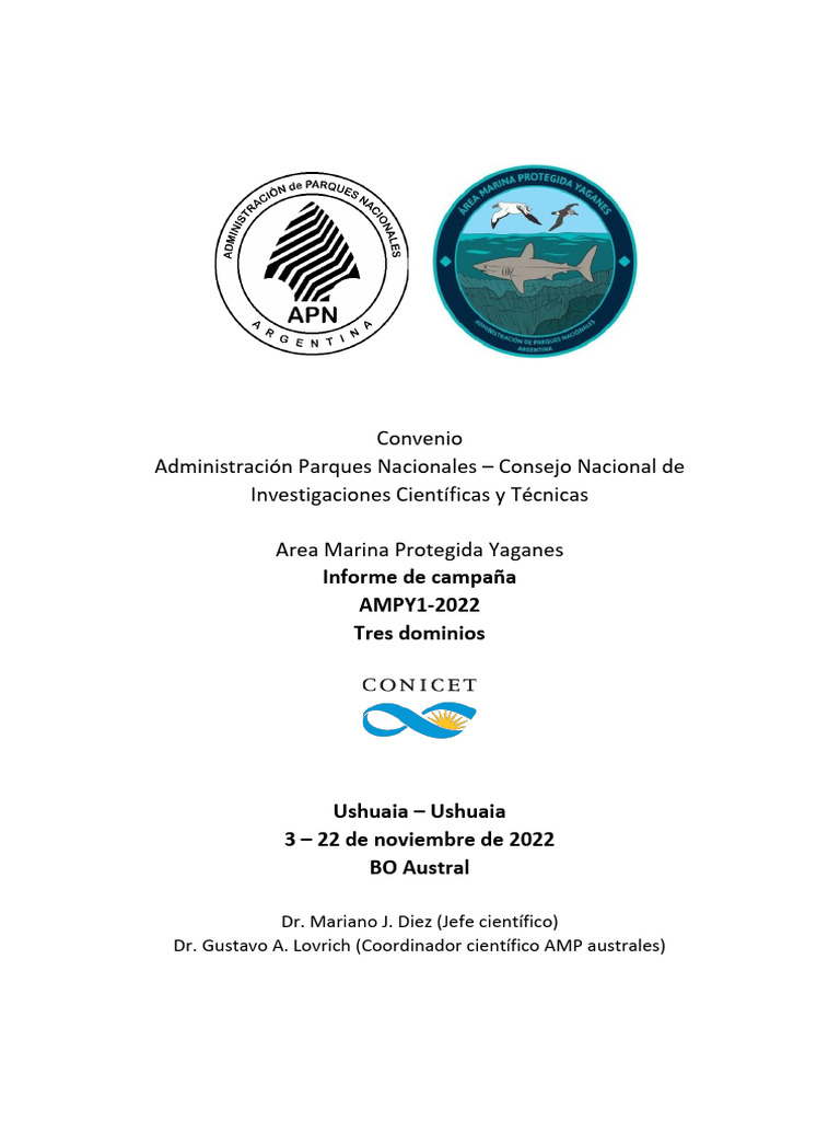 Informe de Campana Ampy1 2022 Final | PDF | Entorno natural | Salinidad