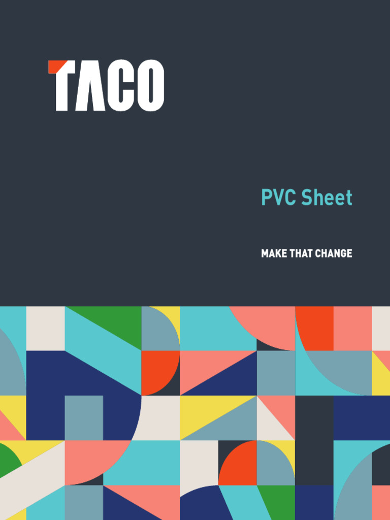 TACO PVC Sheet E-Catalogue - 12032021 | PDF | Hardness | Materials