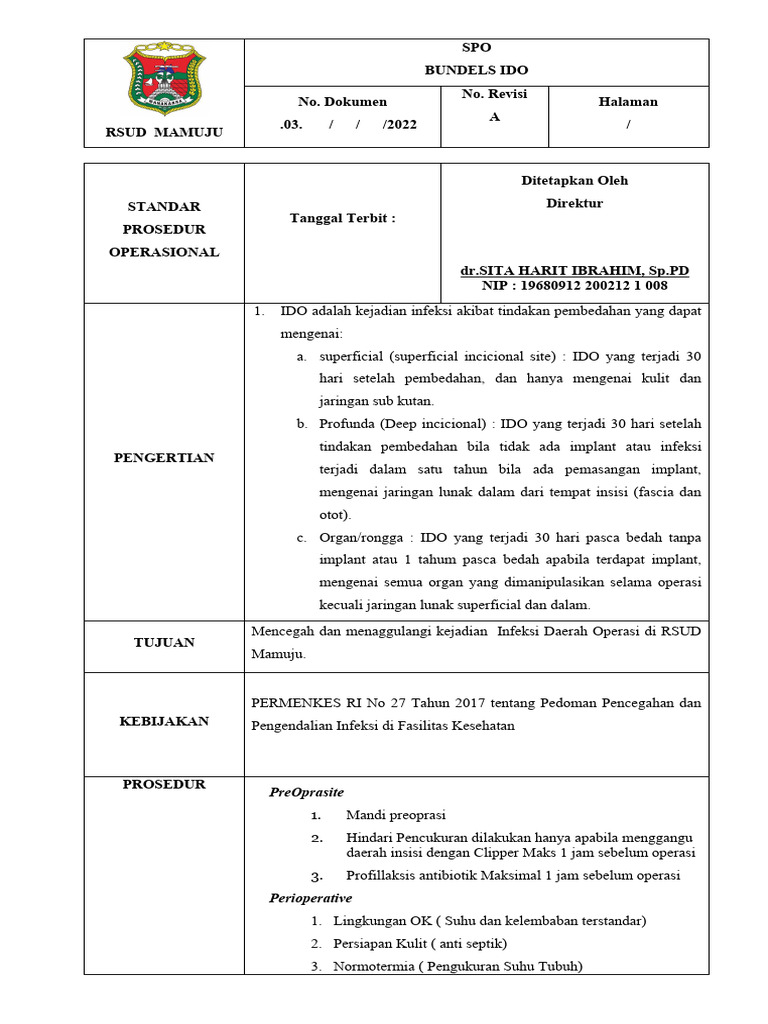 Spo Bundels Ido Rsud | PDF