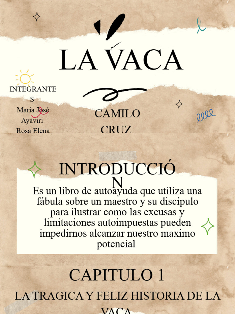Supera Excusas y Limites: La Vaca | PDF