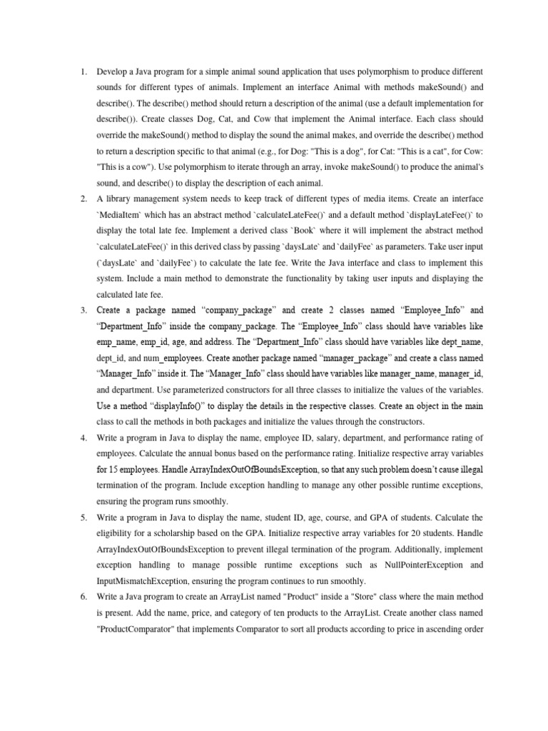 Swe2005 Assignment Questions Pdf Method Computer Programming Class Computer Programming