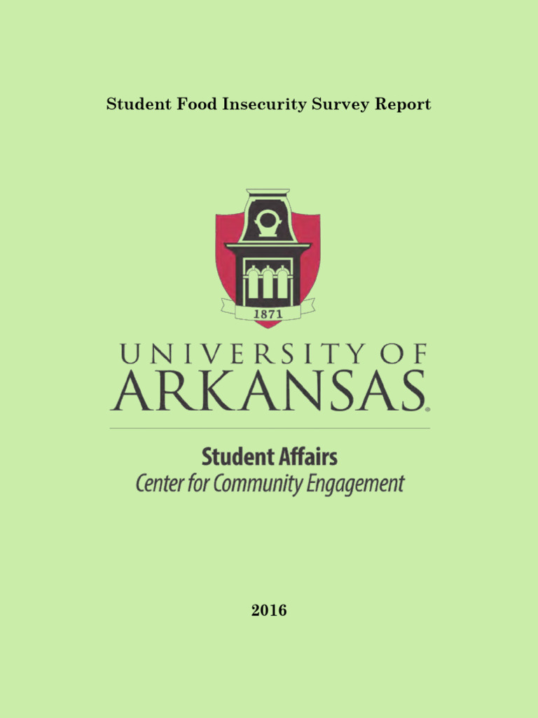 Food Insecurity Report | PDF | Food Security | Survey Methodology