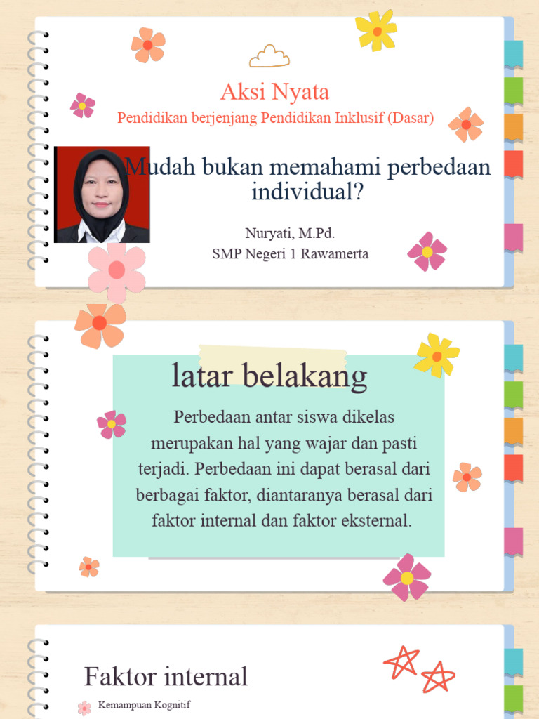 Aksi Nyata Pendidikan Berjenjang Pendidikan Inklusif (Dasar), Nuryati | PDF