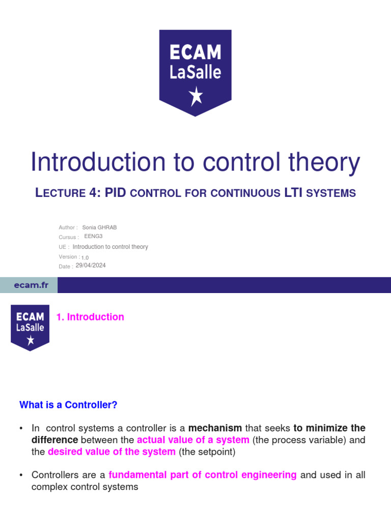 Lecture_4 | Download Free PDF | Control Theory | Servomechanism