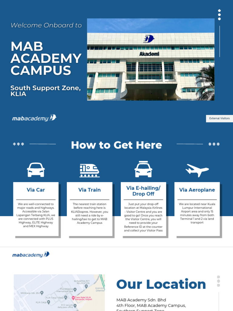 MABA Sepang Campus Info Pack - External Visitors 2024 | Download Free ...
