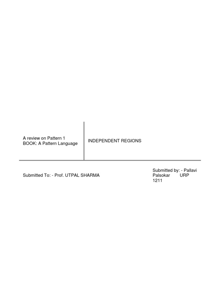 Christopher Alexander Pattern Langusge | PDF | Globalization | Delhi