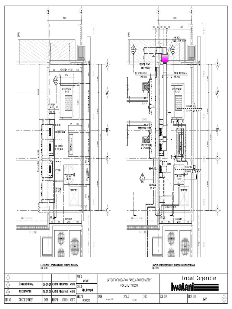 E-017 - 019 Layout and Section Install Power Station Area | PDF | Home & Garden | Computers