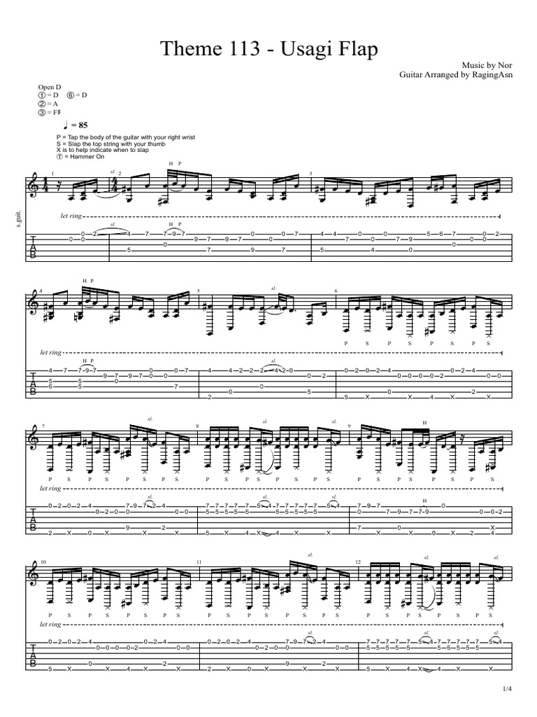 113 Usagi Flap | PDF | Guitars | Music Performance