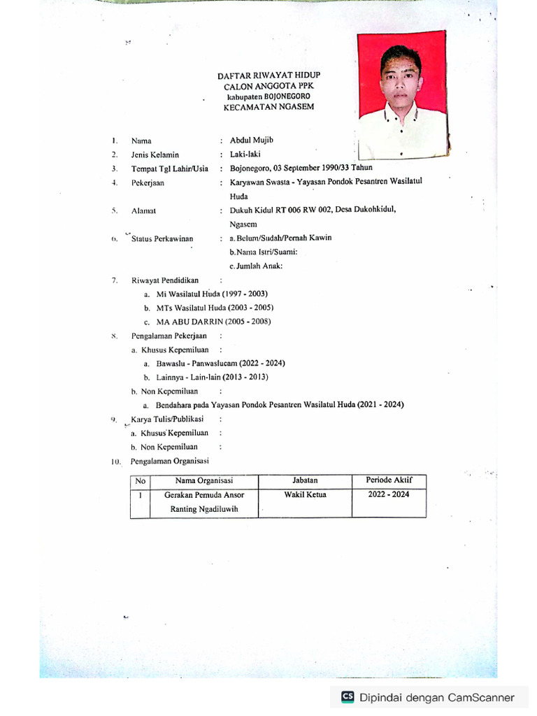 DRH Contoh | PDF