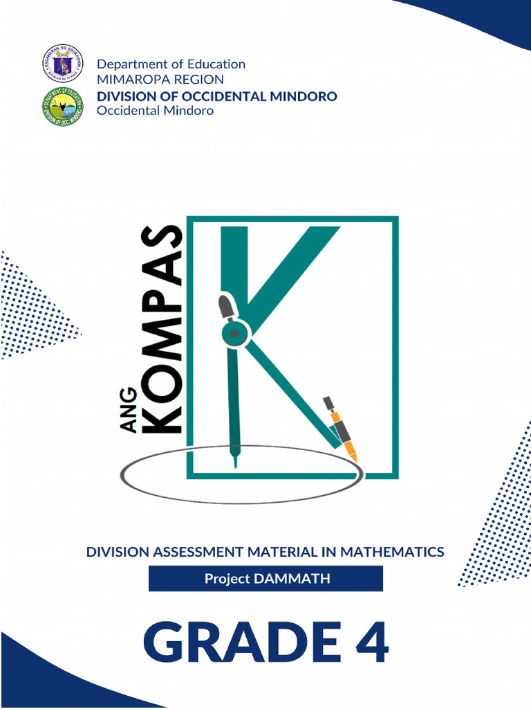 Grade 4 - DAMMATH Test Materials | PDF | Elementary Mathematics ...