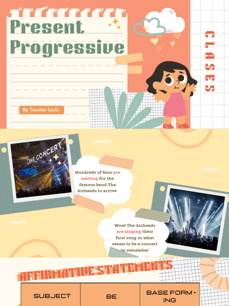 PRESENT PROGRESSIVE | PDF | Linguistics | Language Families