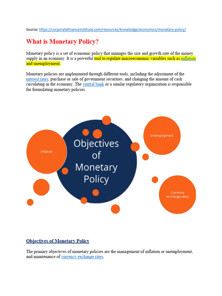 Understanding Monetary Policy Basics | PDF | Monetary Policy | Central ...