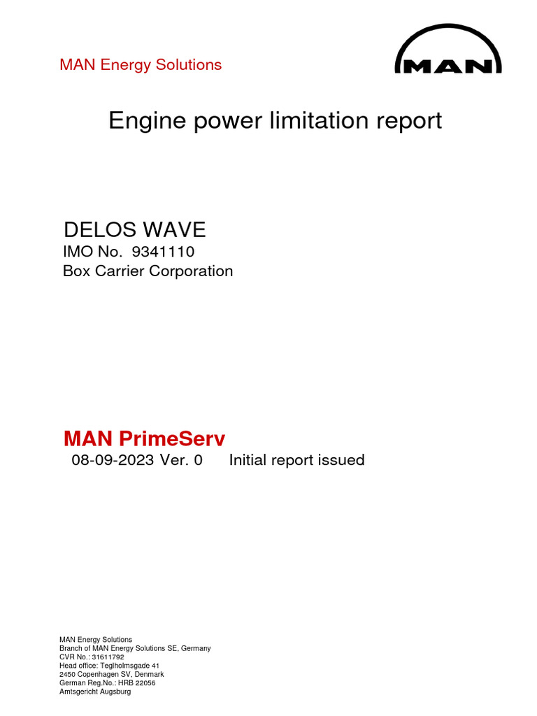 Engine Power Limitation Report | PDF | Engines | Rotating Machines