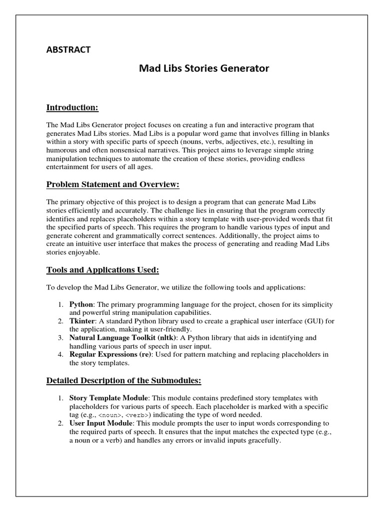 Abstract-GPT Internship | Download Free PDF | Part Of Speech | Computer ...