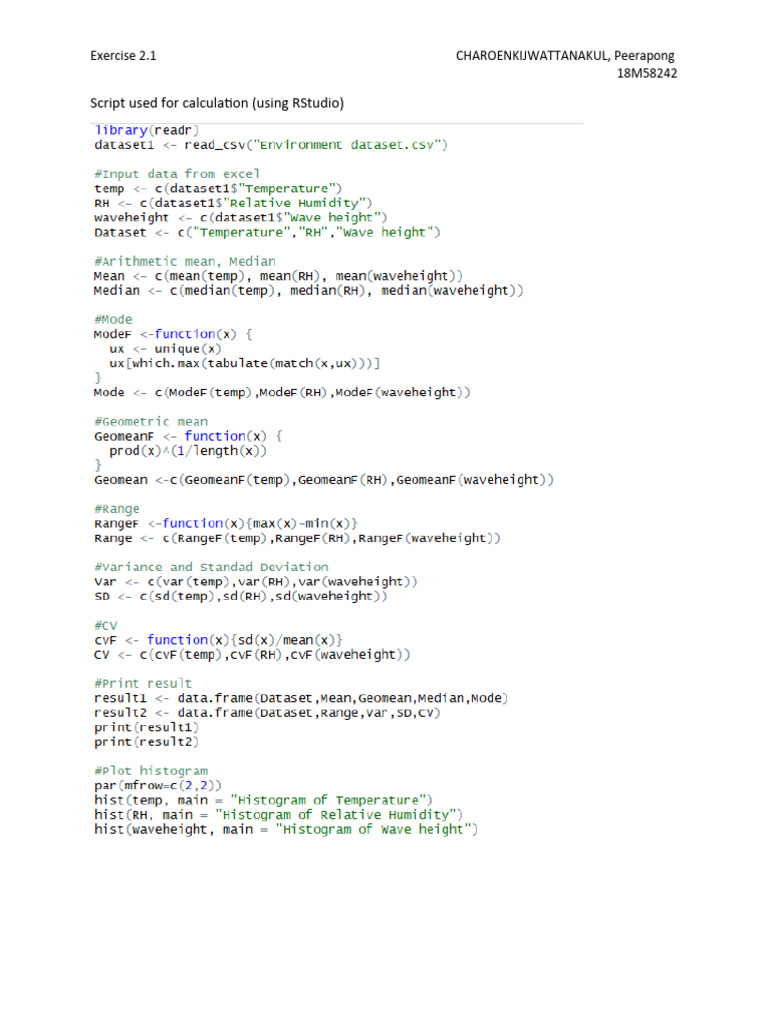 Exercise2.1-2.2 | PDF