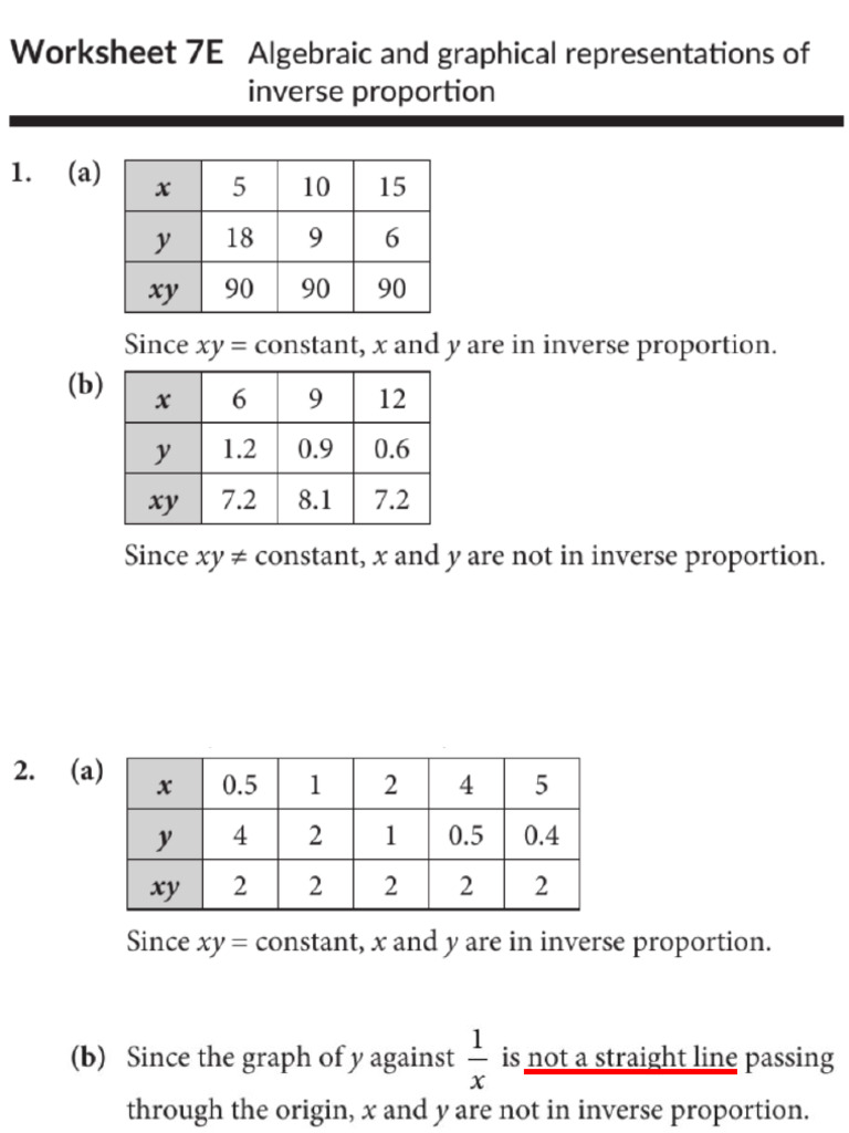 Worksheet 7E | PDF