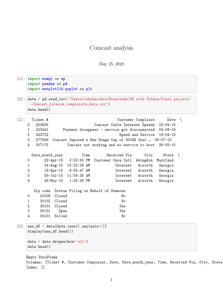 Comcast analysis | Download Free PDF | Telecommunications | Internet